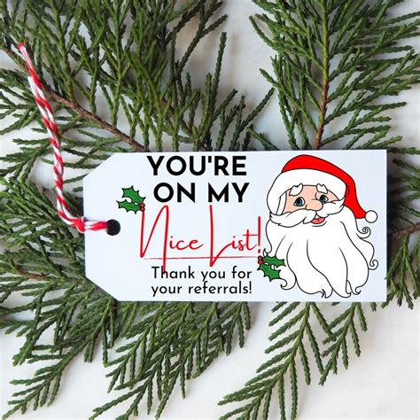 Realtor Santa Pop By Tag Christmas Gift Tag Holiday Gift Tag Funny Gift Tag Popby For Real