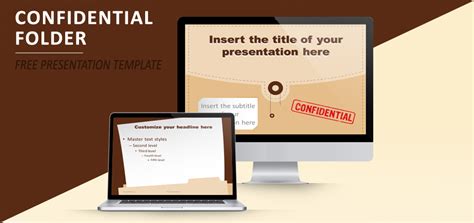 Confidential Folder Template For Powerpoint And Impress Showeet