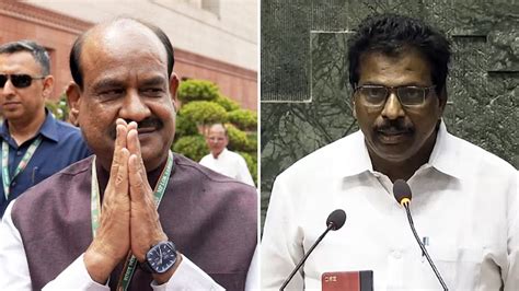 Ndas Om Birla Vs India Blocs K Suresh In The First Lok Sabha Speaker