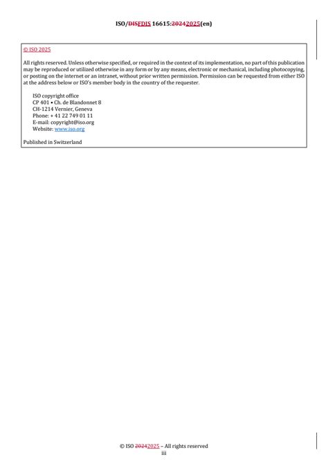 ISO FDIS 16615 Space Systems Stable Operation Requirements For Satellite Attitude And Orbit