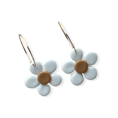Daisy Lazy Creations Daisy Earring White Hipicon