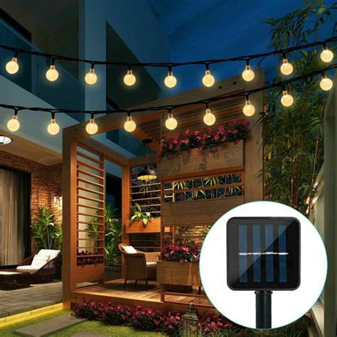 Lâmpada para decoração de quintal luz solar de LEDs energia solar para jardim e área