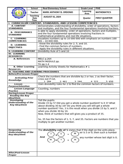 August 01 Mathematics Ordonio Pdf Learning Mathematics