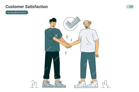 Premium Vector Customer Satisfaction Illustration