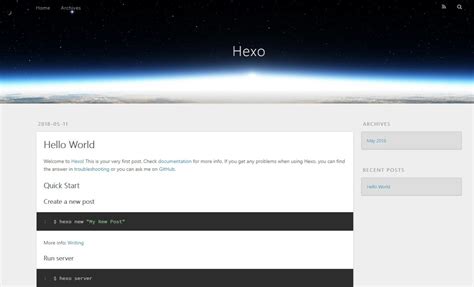 Hexo Github Hsin