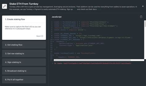 examples turnkey documentation