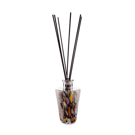 Amelia Art Glass Grey Inferno Medium Conical Reed Diffuser Rez05c203