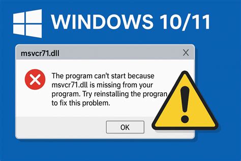 Troubleshooting Msvcr71dll Missing Error In Windows 1011 Outbyte Official Blog