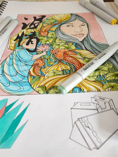 考研视觉传达设计马克笔原创手绘汪元磊 站酷zcool