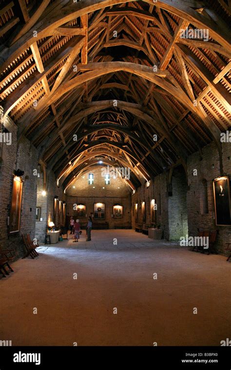 The Interior Of Pilton Tithe Barn On Worthy Farm At Pilton The