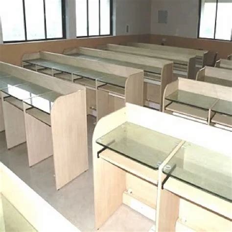 Wooden Computer Lab Table Without Storage At In New Delhi ID