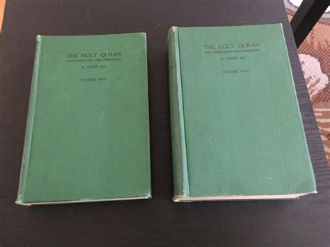 The Holy Quran Text Translation And Commentary A Yusef Ali Volume