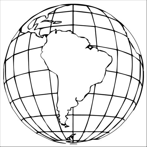 Desenhos de Mapa da América do Sul Grátis para Colorir e Imprimir