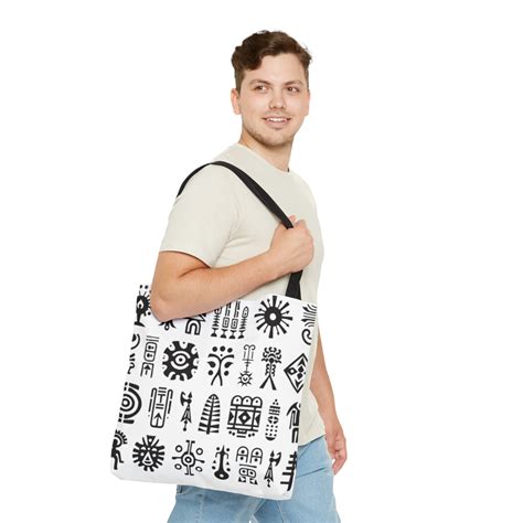 Tote Bag Graphic Tote Bag Black And White Tote Bag African Symbols