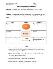 Notes And Vocab Activity Docx Lesson Lets Create An App Pltw App Creator Name Section