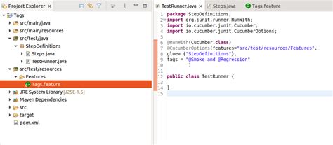 Tags In Selenium And Cucumber BDD Framework With Java