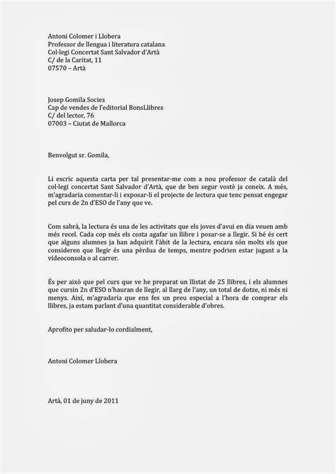 Catal F Cil La Carta Formal