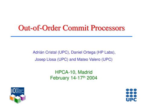 PPT Out Of Order Commit Processors PowerPoint Presentation Free Download ID 4498195