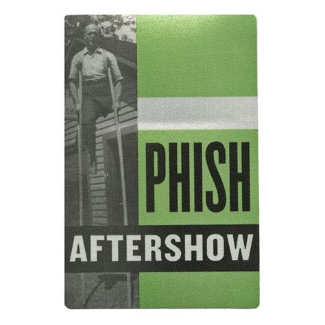 Phish 2003 Concert Tour Green Aftershow Backstage Pass Stilts Freak