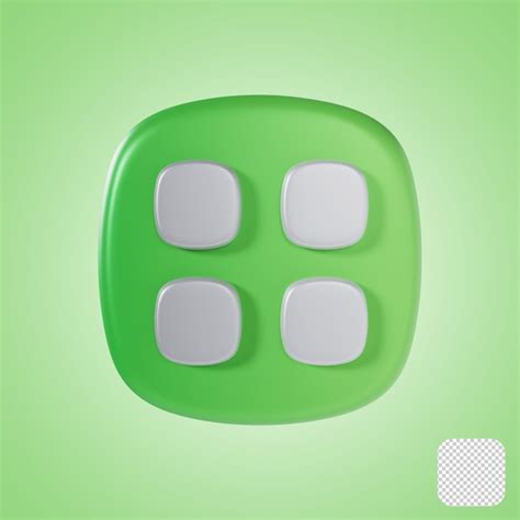 Premium Psd Menu Mobile App 3d Icon