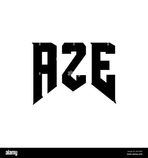 Aze Letter Logo Design For Technology Company Aze Logo Design Black