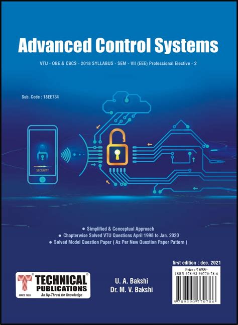 Amazon In Buy Advanced Control Systems For Be Vtu Course Obe Cbcs Vii Eee Ee
