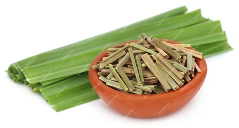 Premium Photo Lemongrass Over White Background