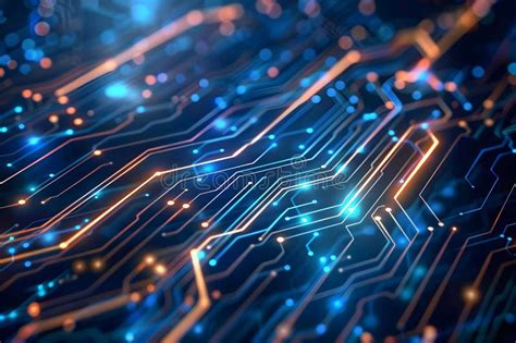 Abstract Circuit Board Futuristic Technology Processing Background Stock Image Image Of