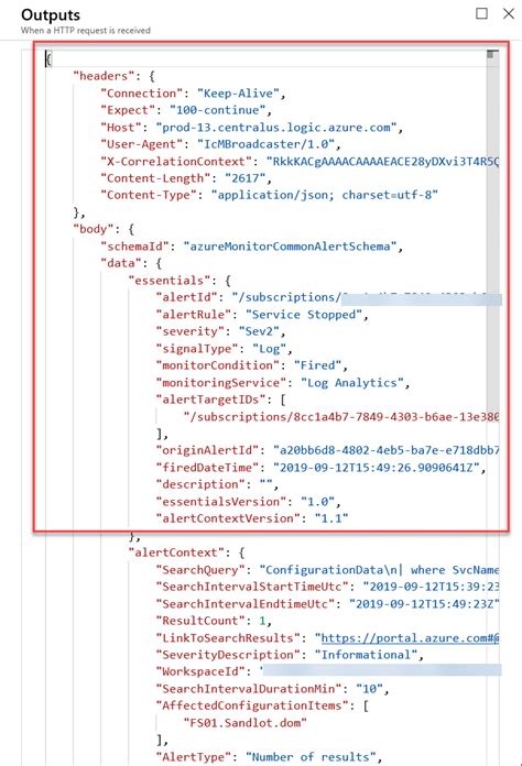 Use Logic Apps To Examine Azure Monitor Alert Schema
