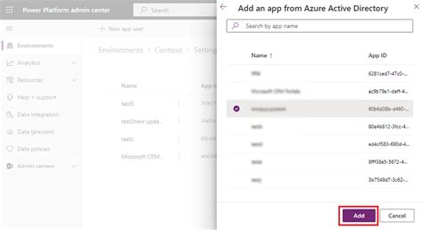 從 Power Platform 系統管理中心管理應用程式使用者 Power Platform Microsoft Learn