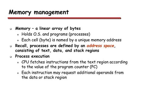 Ppt Cs 333 Introduction To Operating Systems Class 9 Memory