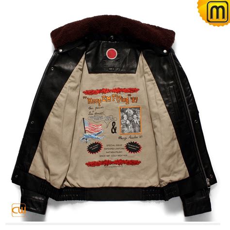 Mens Bomber Jacket With Fur Collar Cw850330