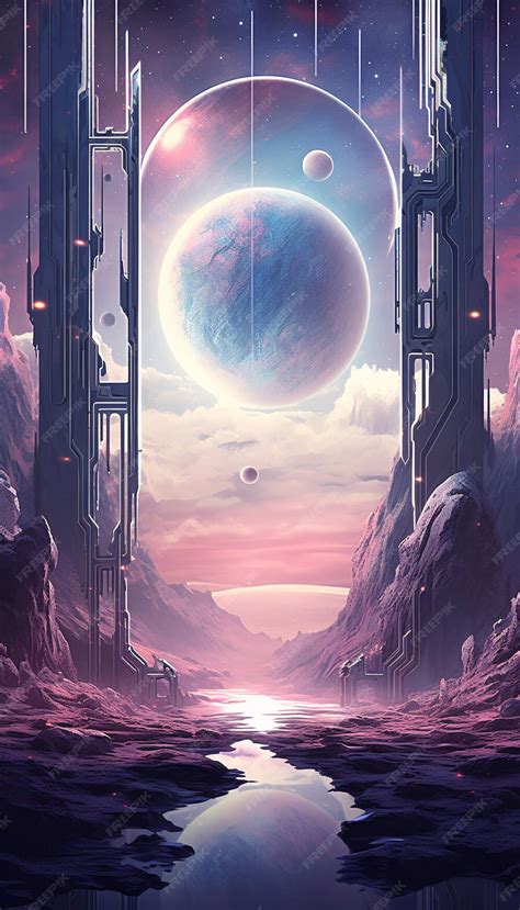 Premium Ai Image High Constrast Surreal Space