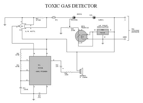 How To Build Toxic Gas Detector And Alarm Circuit With Tgs813 Under