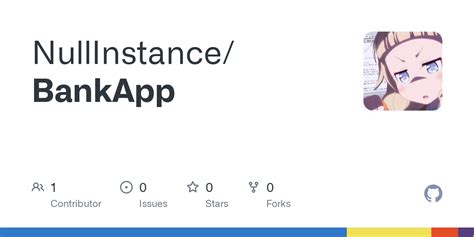 Github Nullinstance Bankapp