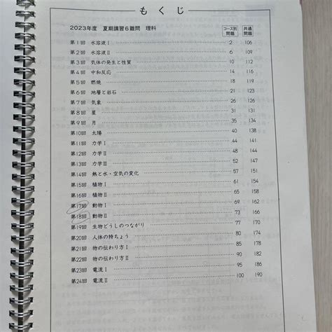 日能研 6年 夏期講習 6難問 4教科 テキスト・解答集 2023年度 By メルカリ