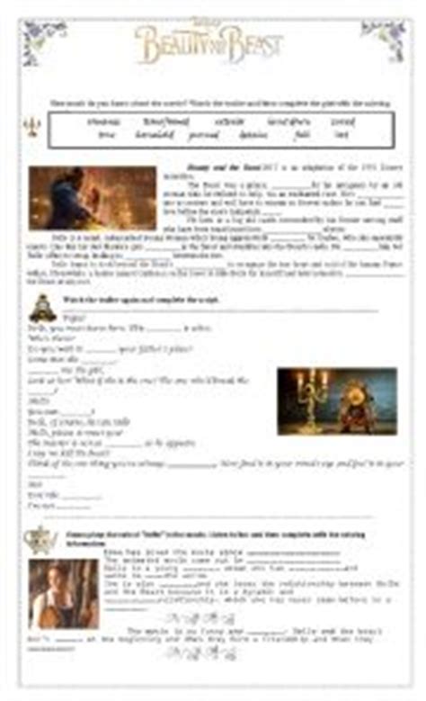 Beauty And The Beast A Play Script For Elementry Level ESL