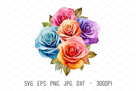 Hand Drawn Rose Flower Bouquet Clipart Graphic By Artcursor · Creative