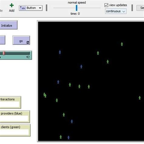 The Netlogo World After Initialization Illustrated Experiment Download Scientific Diagram