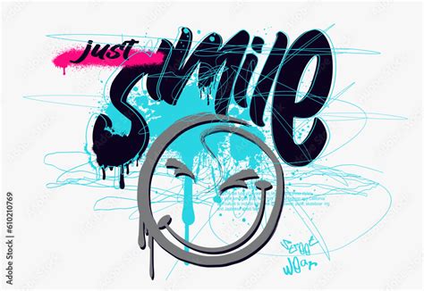 Vektorová Grafika „vector Smile Illustration Design Graphics Tshirt