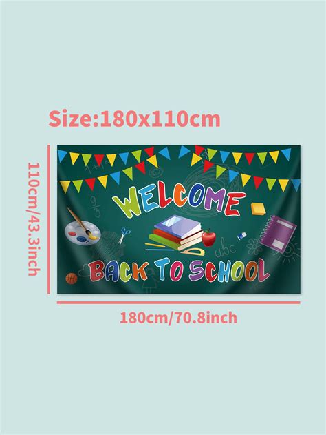 Welcome School Backdrop Banner First Day Of School Backdrop Welcome