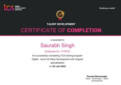 Saurabh Singh On Linkedin Tcs Javafullstack