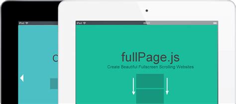 Fullpagejs One Page Scroll Sections Site Plugin