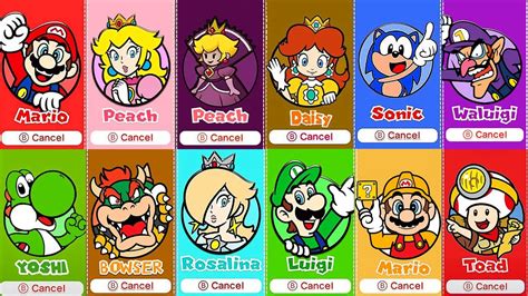 Super Mario 3d World All 12 New Characters Youtube