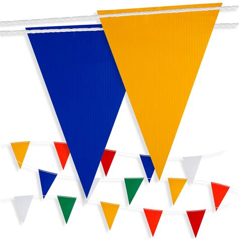 Snapklik Multicolor Pennant Safety Flags Perimeter Warning Flag