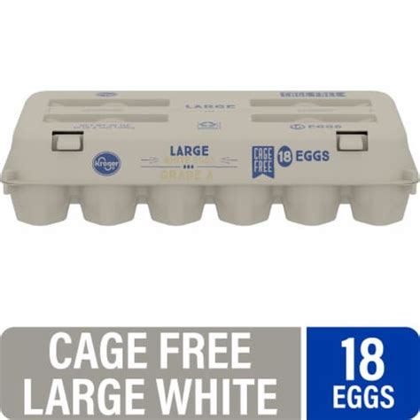 Kroger® Cage Free Grade A Large Eggs 18 Ct Kroger