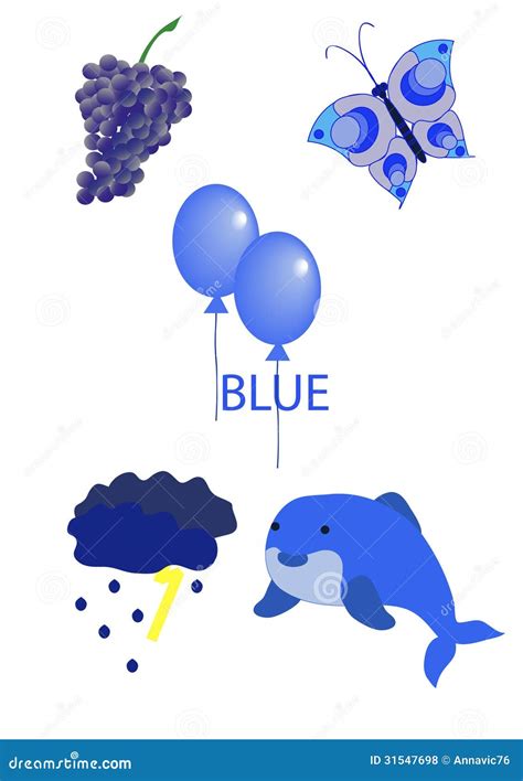 Objects Of Blue Color Royalty Free Stock Photos Image 31547698