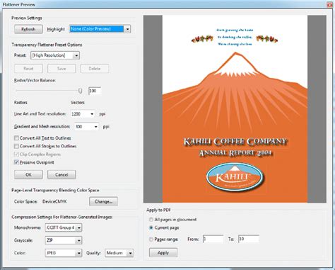Transparency Flattening Adobe Acrobat Pro
