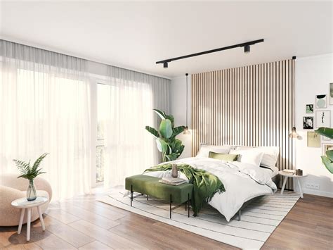 Dormitorio Con Revestimiento De Madera