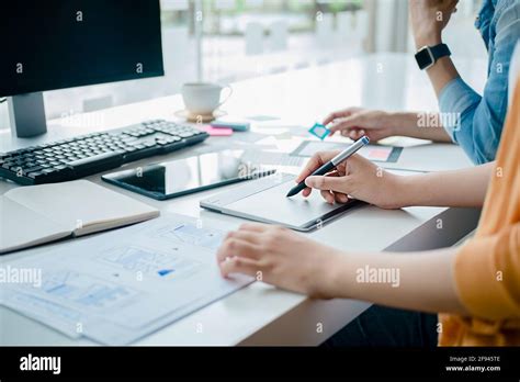 Creative Web Designer Planning Application And Developing Template